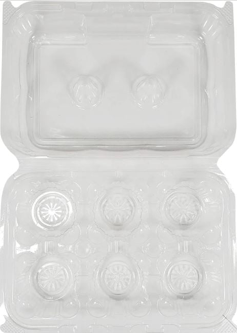 Hinged Lid Container for 6ct Cupcake – Econo Wholesale