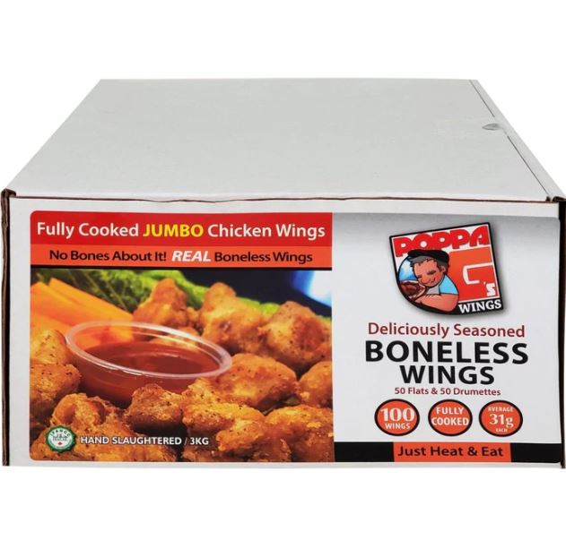 Real Boneless Halal Chicken Wings – Econo Wholesale