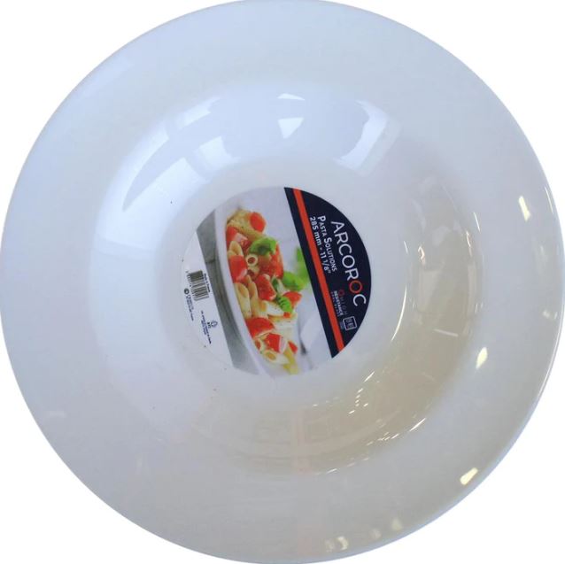 White Pasta Plate – Econo Wholesale